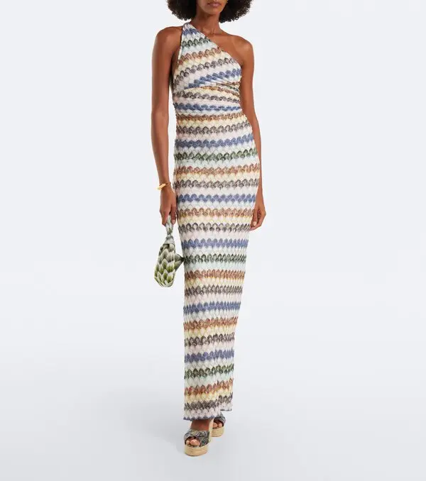 Missoni Zigzag Wedge Sandals With Buckle Fastening