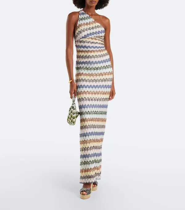 Missoni Zigzag Wedge Sandals With Buckle Fastening