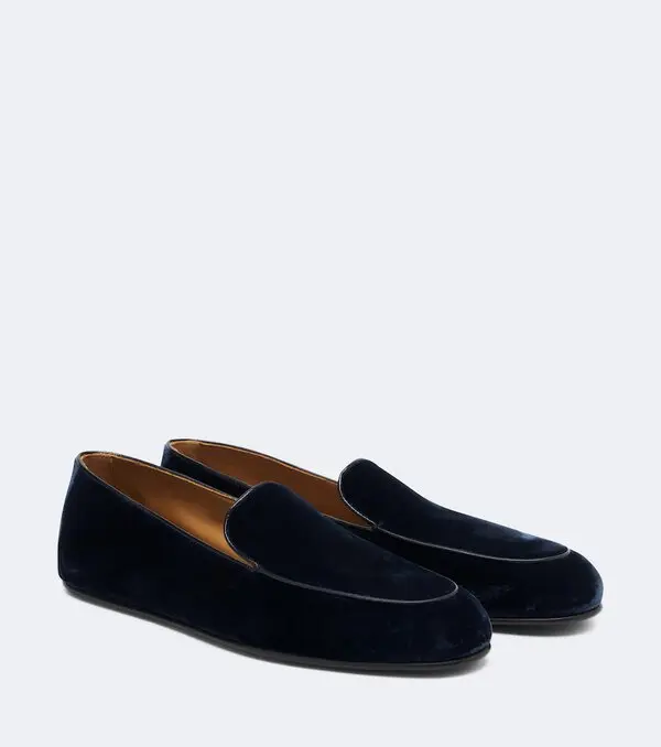 TOM FORD Velvet Loafers - Blue