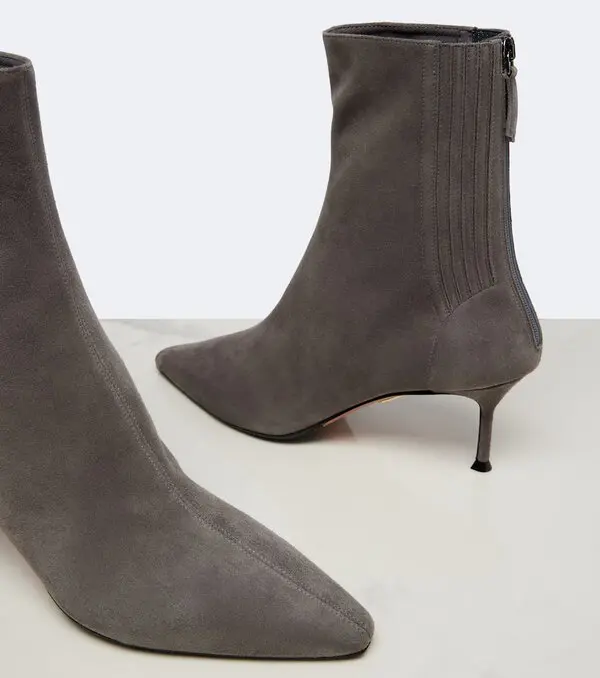 AQUAZZURA Saint Honore Suede Ankle Boots