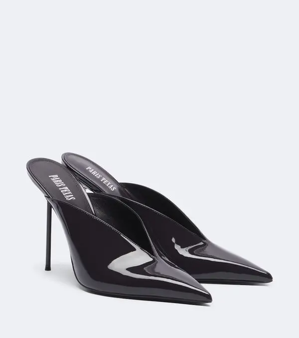 Paris Texas Lidia Patent Leather Mules - Purple