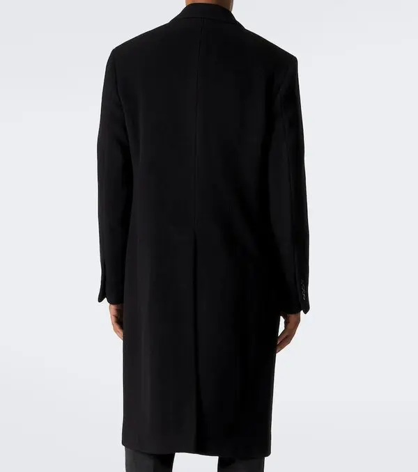 LARDINI Double-breasted Virgin Wool Coat