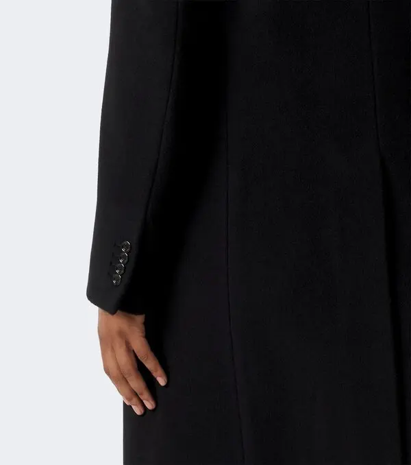 LARDINI Double-breasted Virgin Wool Coat