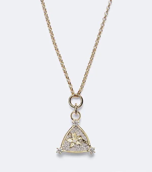 FOUNDRAE Resilience Blossoms 18kt Diamond Pendant Necklace