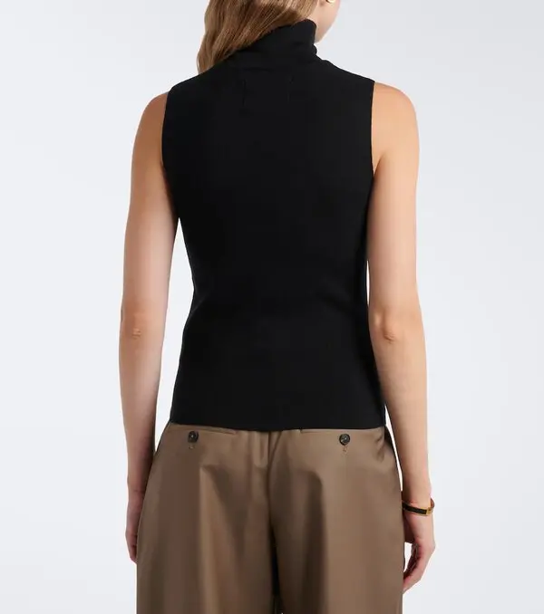 Extreme Cashmere N°502 Cotton And Cashmere Turtleneck Top
