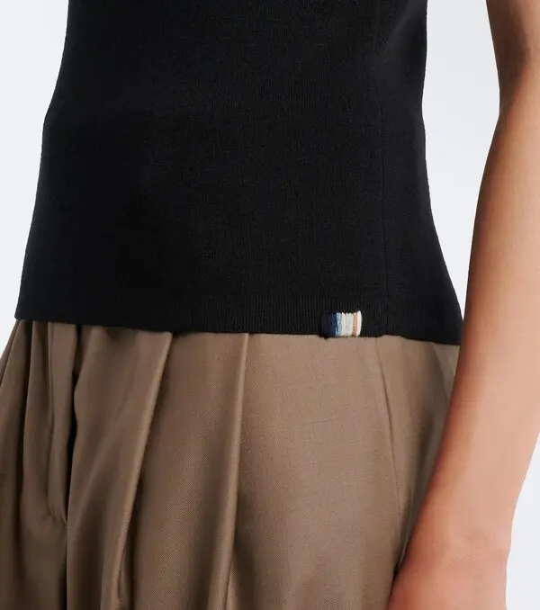 Extreme Cashmere N°502 Cotton And Cashmere Turtleneck Top
