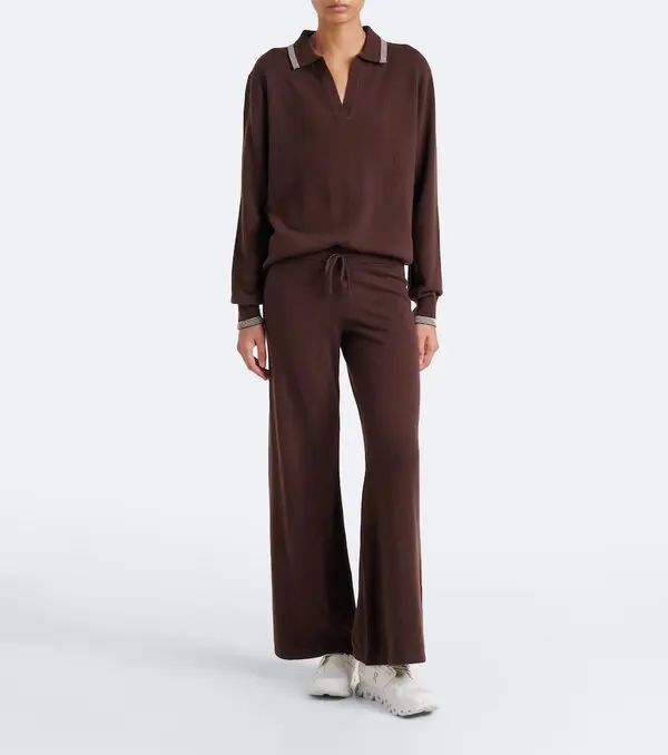 The Upside Cashmere-blend Wide-leg Pants