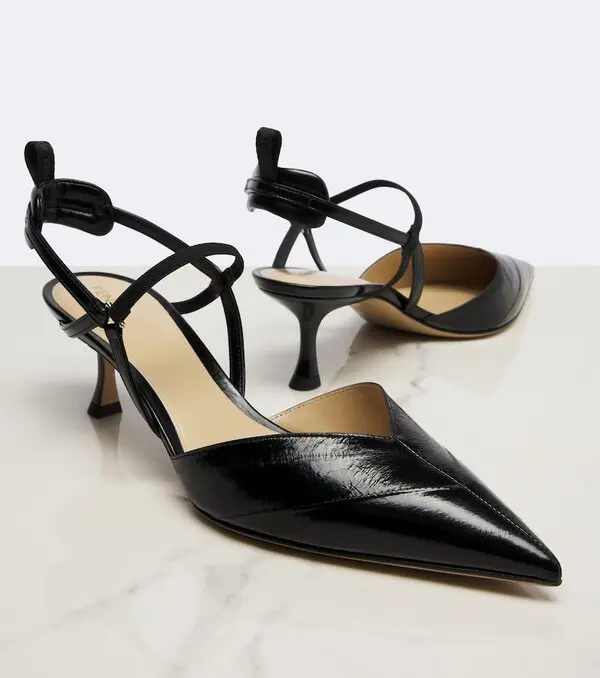 Fendi Very Colibri Leather Slingback Pumps