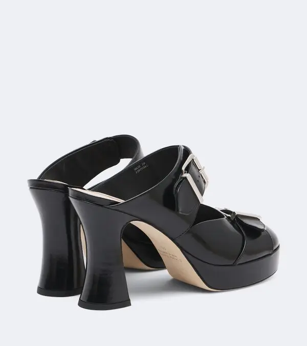 Simone Rocha Buckle Sculpt Leather Mules
