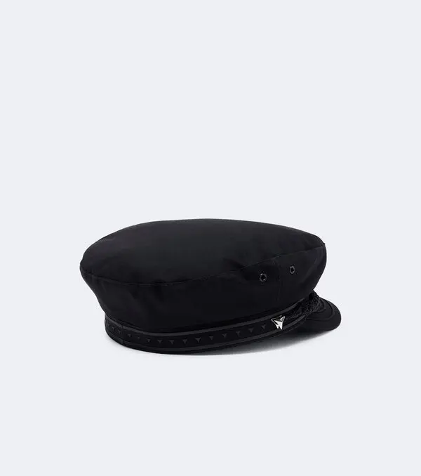 Fendi Logo Cotton Newsboy Hat