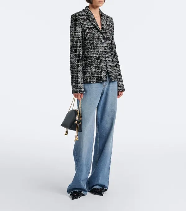 Erdem Flora Leather Shoulder Bag