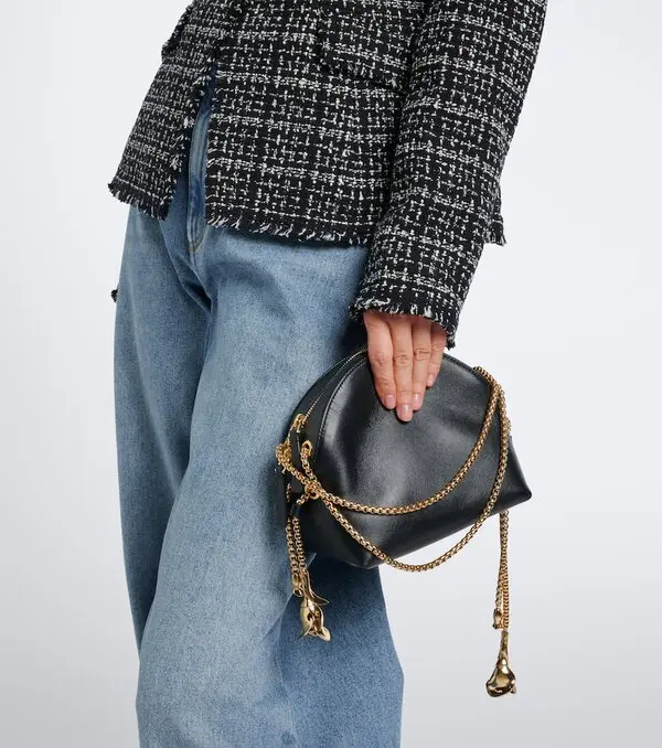 Erdem Flora Leather Shoulder Bag