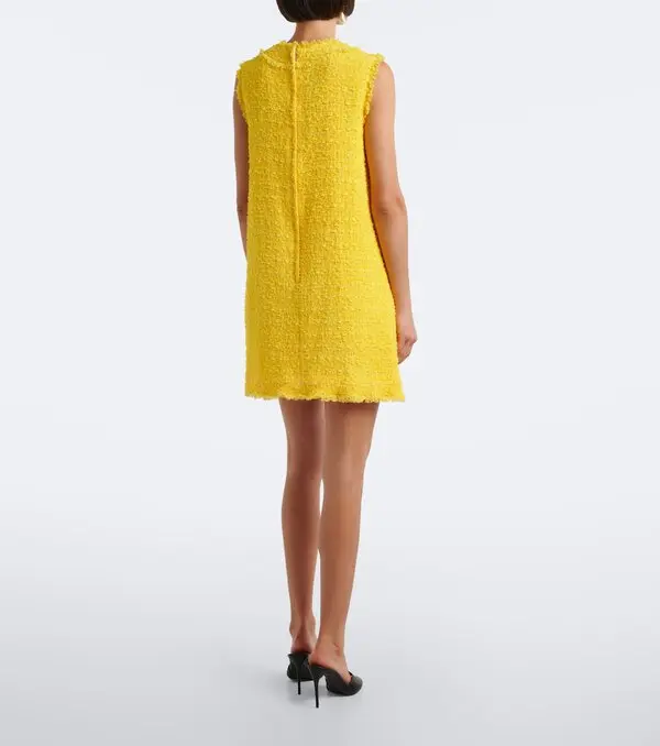 Dolce & Gabbana Cotton-blend Tweed Minidress