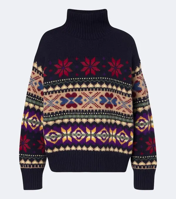 Polo Ralph Lauren Wool-blend Turtleneck Sweater - Multicoloured