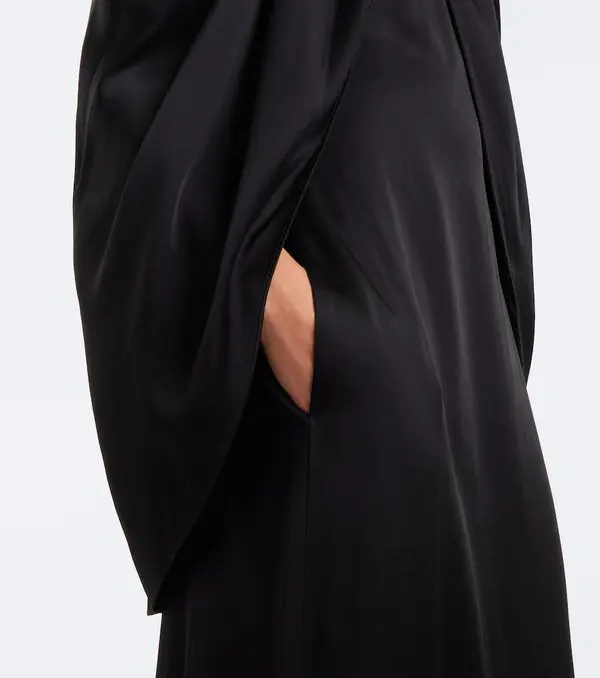 Stella McCartney Caped Satin Halterneck Gown