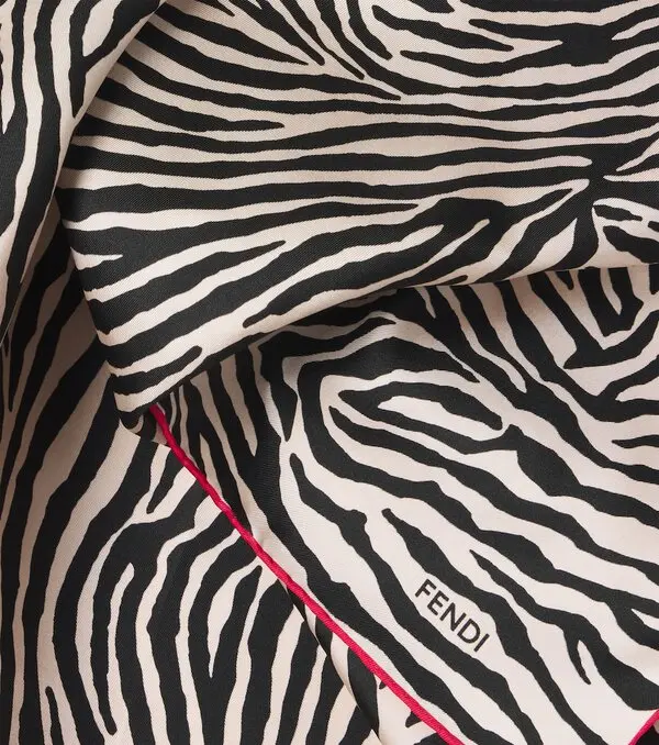 Fendi Printed Silk Scarf