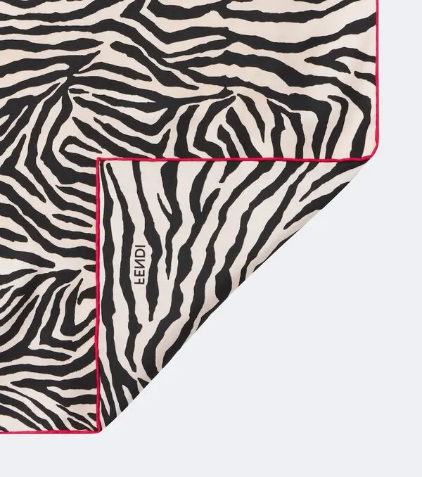 Fendi Printed Silk Scarf