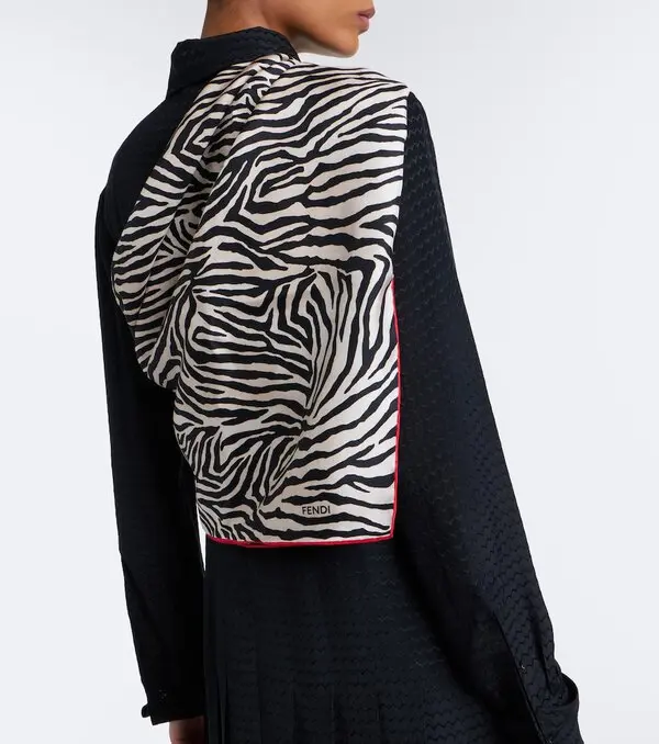 Fendi Printed Silk Scarf