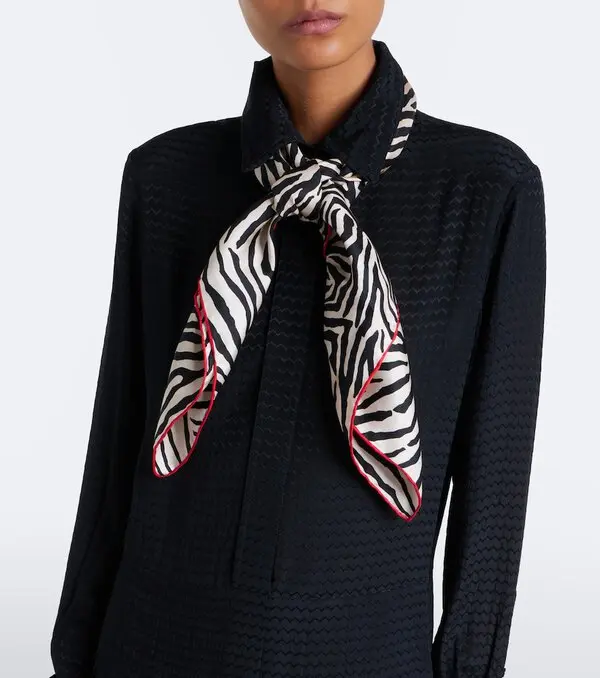 Fendi Printed Silk Scarf