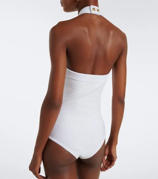 Balmain Knitted Halterneck Bodysuit
