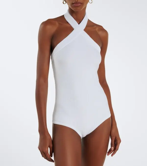 Balmain Knitted Halterneck Bodysuit