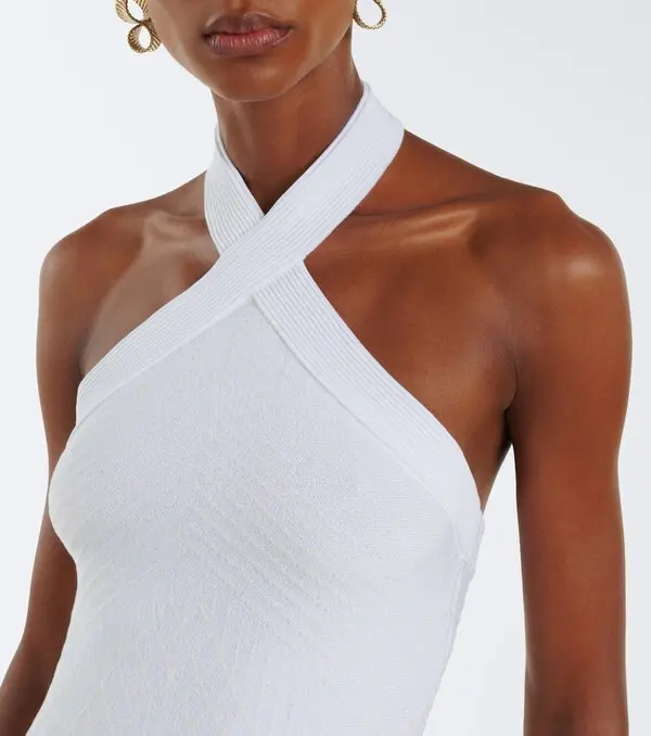 Balmain Knitted Halterneck Bodysuit