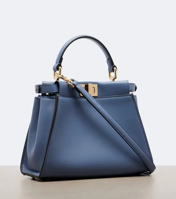 Fendi Peekaboo Mini Leather Top-handle Bag