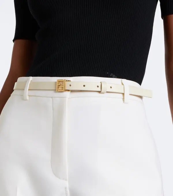 Fendi Ff Leather Belt