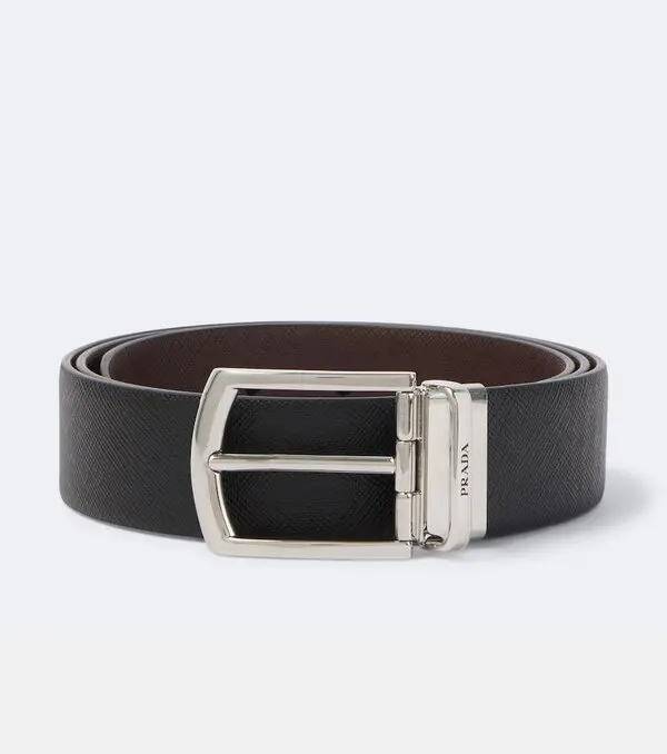 Prada Reversible Saffiano Leather Belt