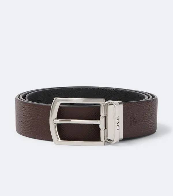 Prada Reversible Saffiano Leather Belt