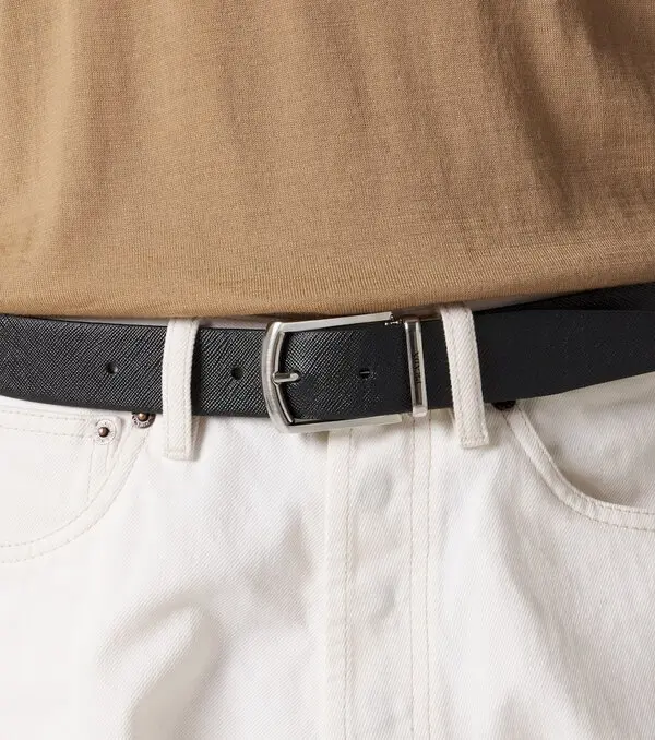 Prada Reversible Saffiano Leather Belt