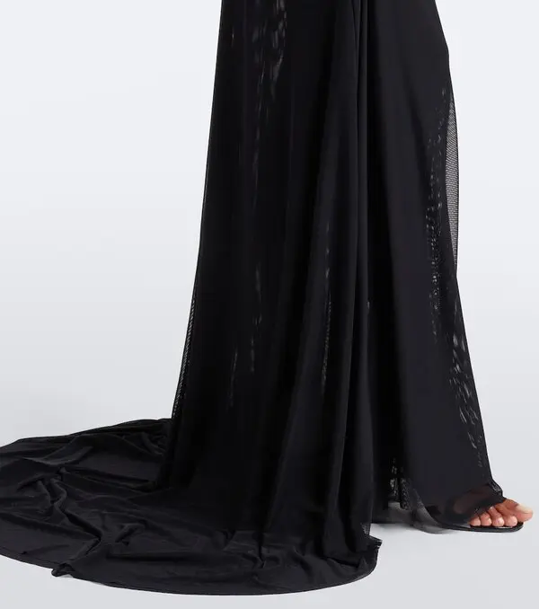 David Koma Peplum Strapless Gown