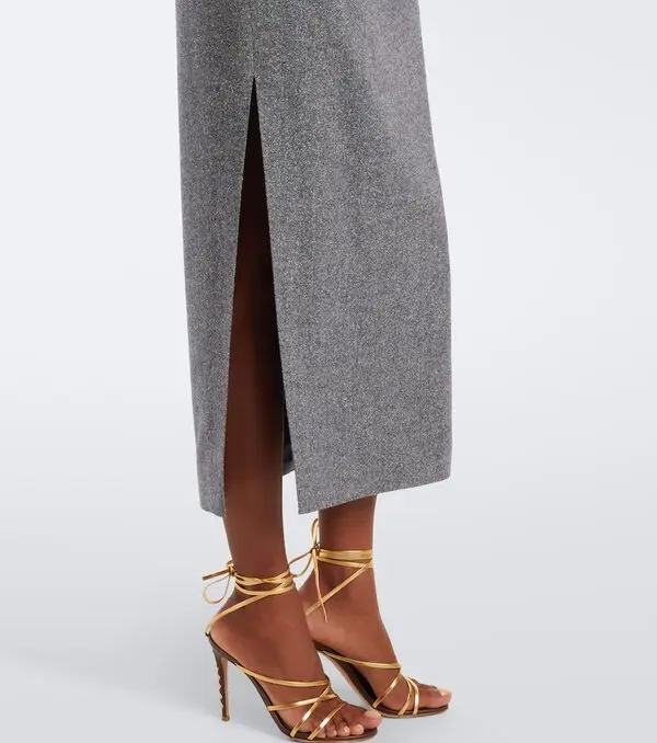 Etro Wool And Silk-blend Maxi Skirt