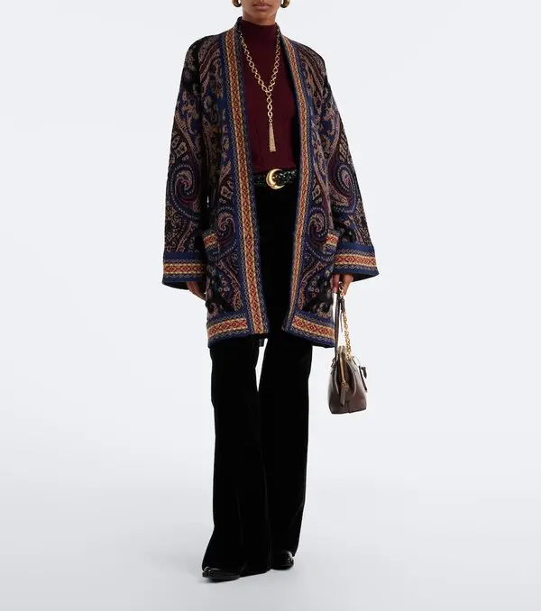 Etro Jacquard Wool-blend Kaftan