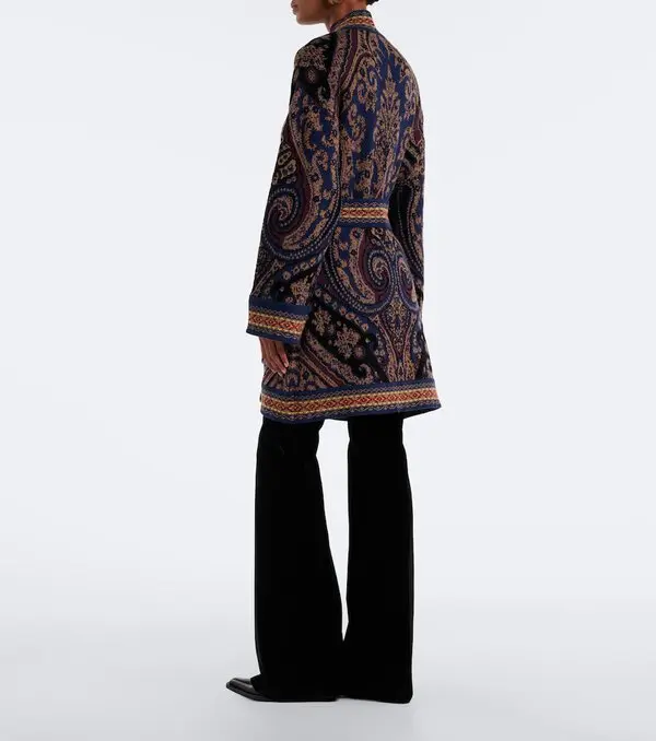 Etro Jacquard Wool-blend Kaftan
