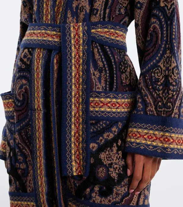 Etro Jacquard Wool-blend Kaftan