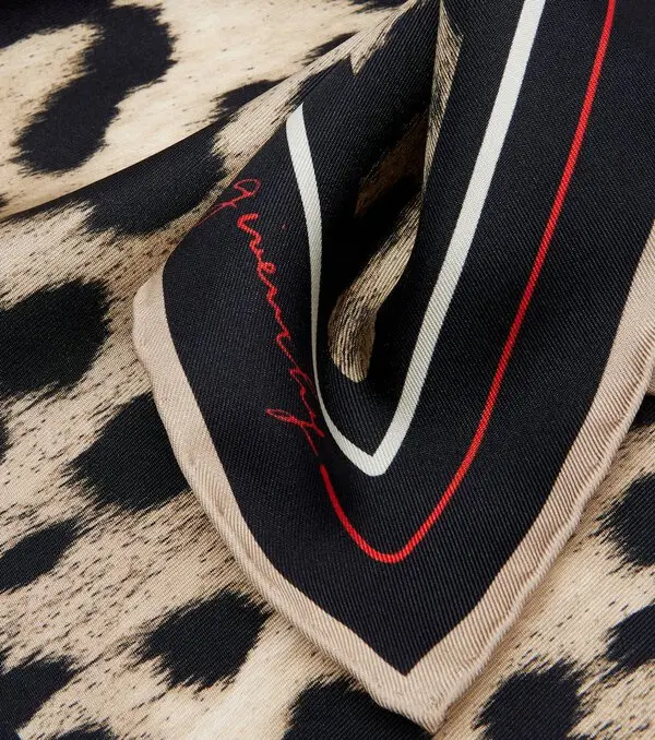 Givenchy Leopard-print Silk Scarf