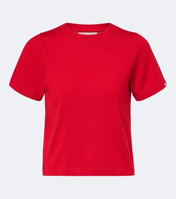 Extreme Cashmere N°267 Tina Cotton And Cashmere T-shirt - Red