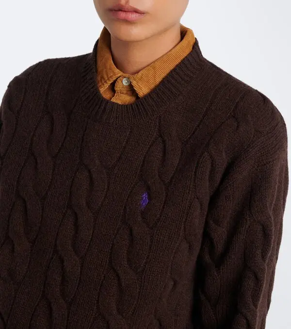 Polo Ralph Lauren Cable-knit Wool And Cashmere Sweater