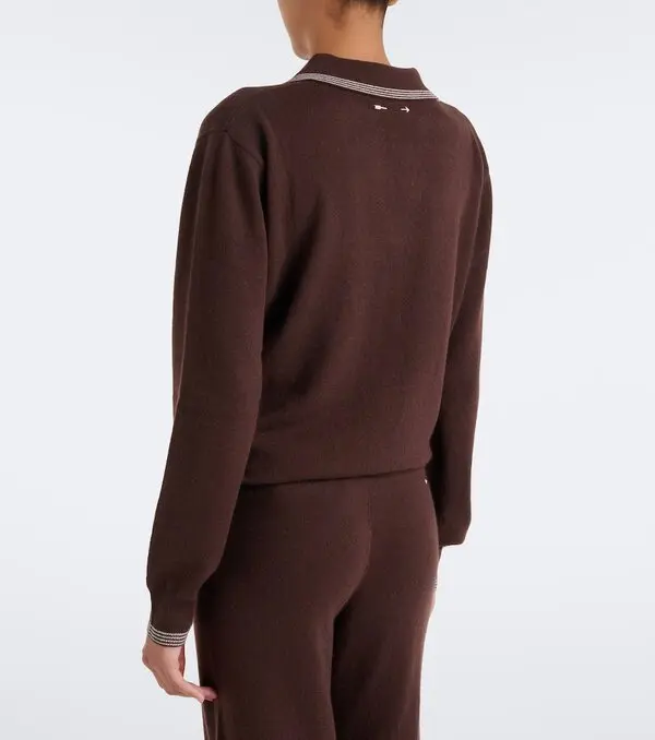 The Upside Coco Luna Cashmere-blend Polo Sweater