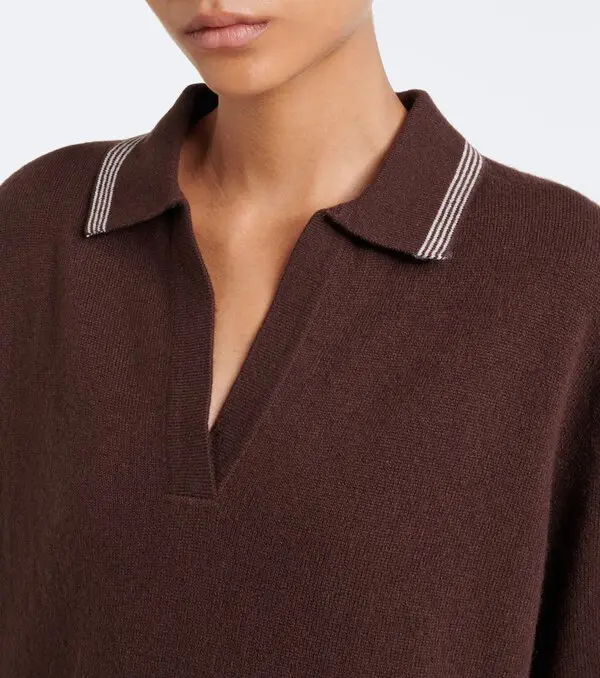 The Upside Coco Luna Cashmere-blend Polo Sweater