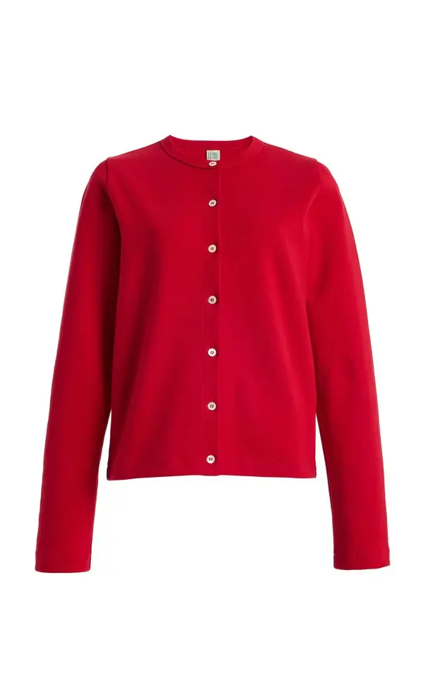 FLORE FLORE Cotton Cardigan - Red
