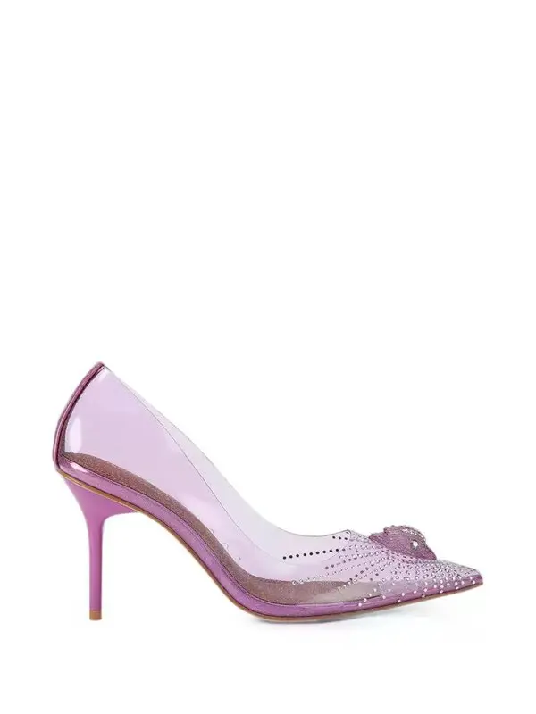 Kurt Geiger Crystal-embellished Eagle Pumps - White
