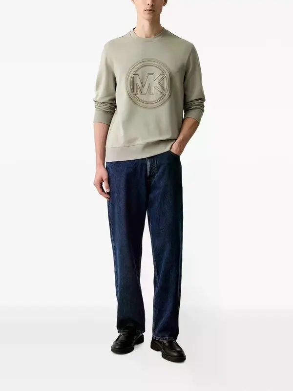Michael Kors Logo-patch Sweater - Grey
