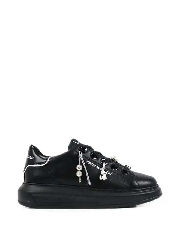 Karl Lagerfeld Faux-pearl Embellished Sneakers - Black