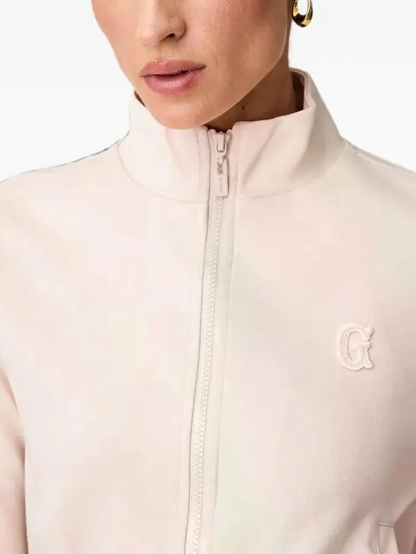 Guess Logo-patch Zip-up Jacket