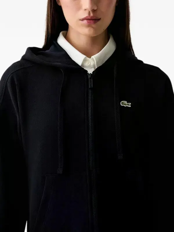 Lacoste Logo-patch Zip-up Hoodie