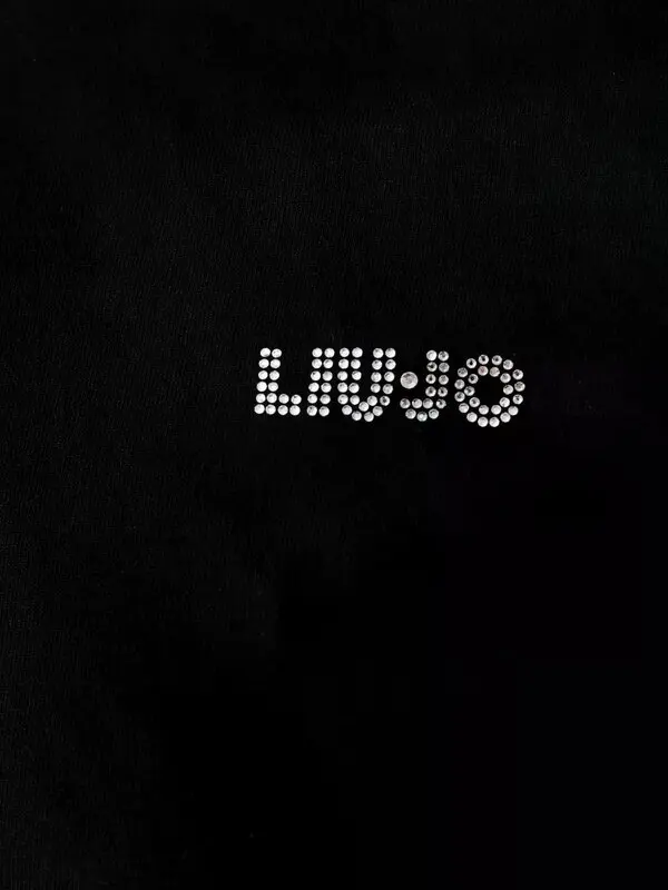 Liu Jo Rhinestone-logo T-shirt