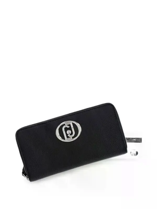 Liu Jo Logo-plaque Pebbled-effect Wallet