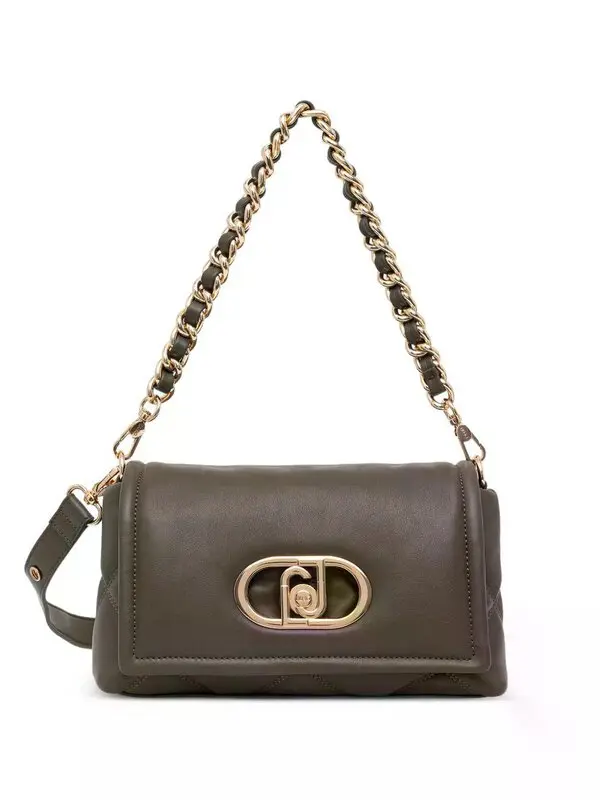 Liu Jo Quilted Logo-plaque Shoulder Bag - Green